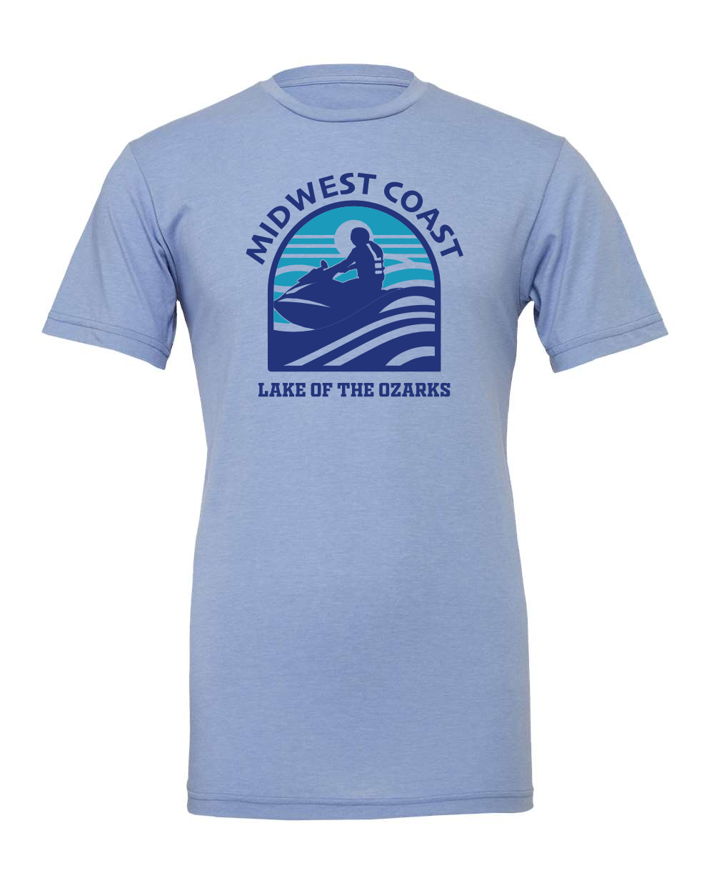 Heather Blue Tee – The Midwest Coast